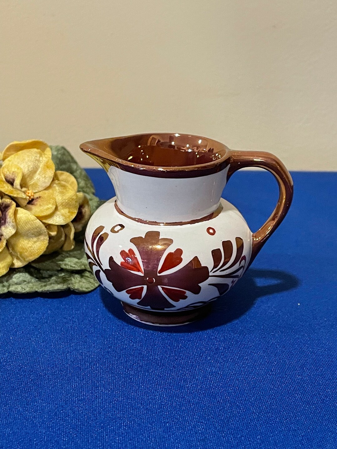 Vintage Old Castle Copper Luster Pitcher, Made in England - Etsy