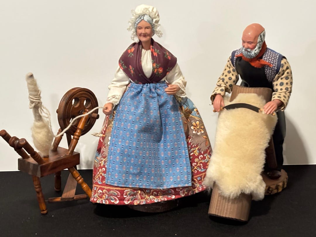Vintage Santon De Provence Clay Dolls: Signed French Folk Art - Etsy