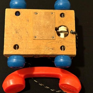 Vintage Fisher-price Chatter Telephone #747 Pull Toy 1960s - Etsy