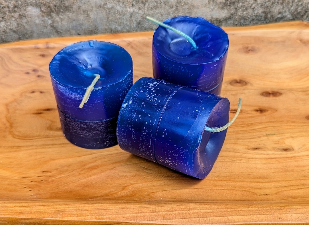 Royal Blue Ritual Magick Votive Candle for Relaxation and Meditation - Etsy