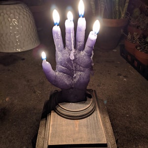 The Bleeding Hand of Glory Candle- Hand Cast for Magick and Rituals - Etsy
