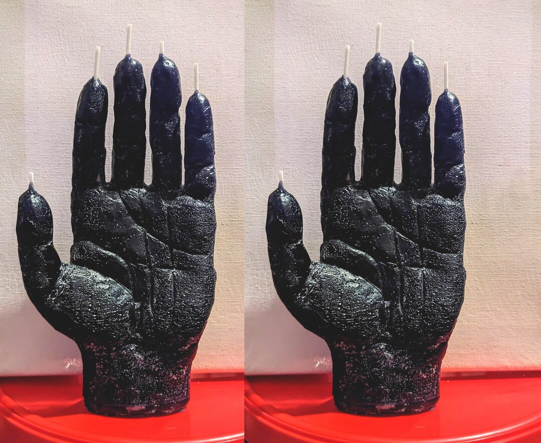 The Bleeding Hand of Glory Candle- Hand Cast for Magick and Rituals - Etsy