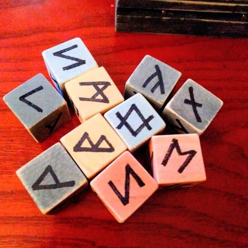 Elder Futhark Runic Dice Sets - Etsy