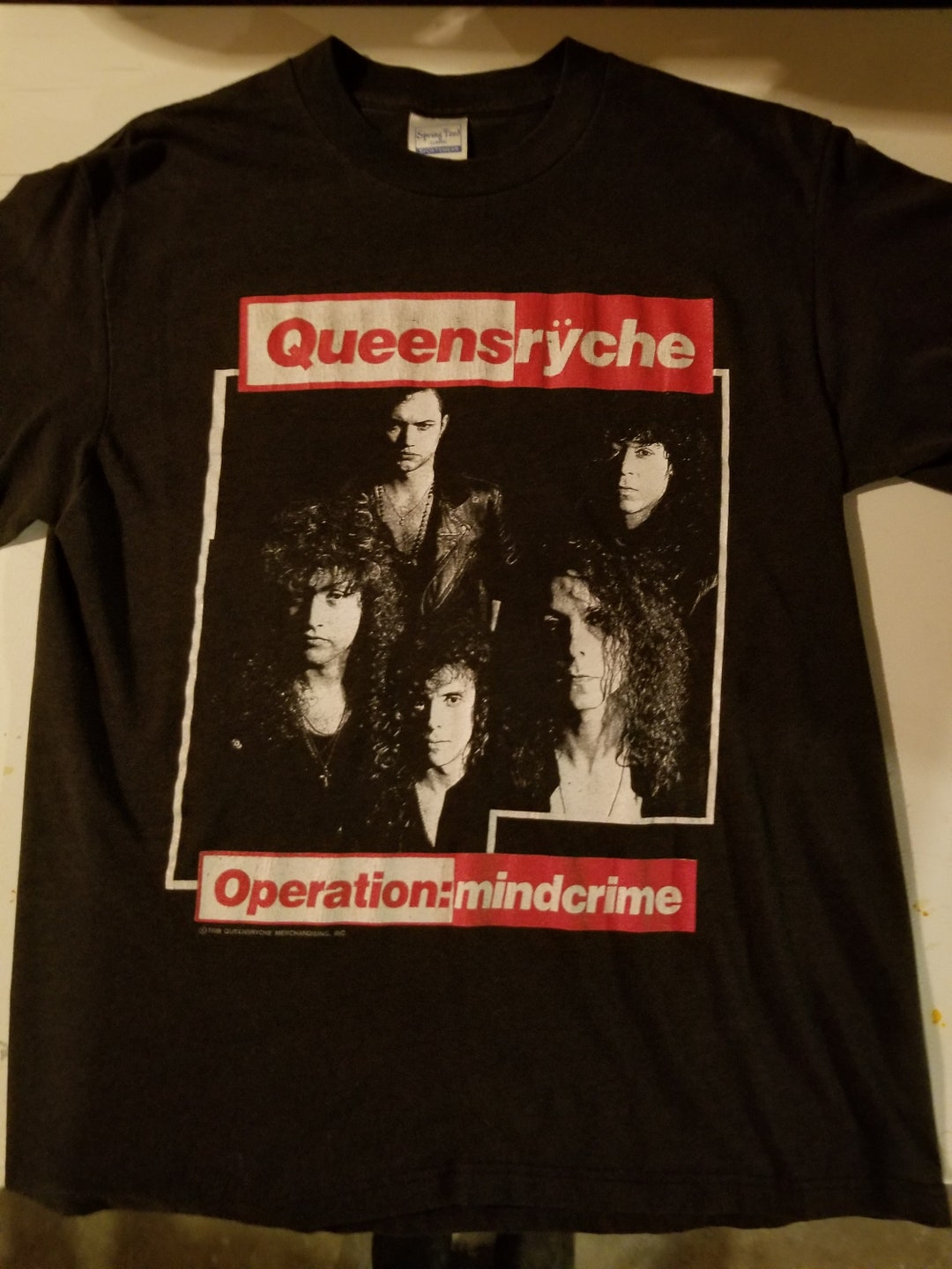 QUEENSRYCHE Tour Shirt 1989 Operation Mindcrime Etsy