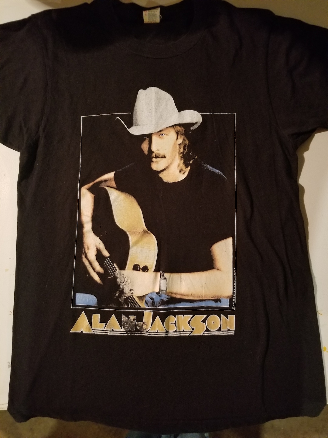 ALAN JACKSON Tour T Shirt 1991 Don't Rock the Jukebox - Etsy