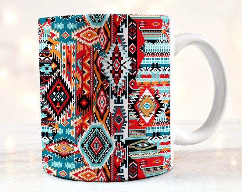 Southwestern Native American Inspired Handmade Coffee Mug - Etsy