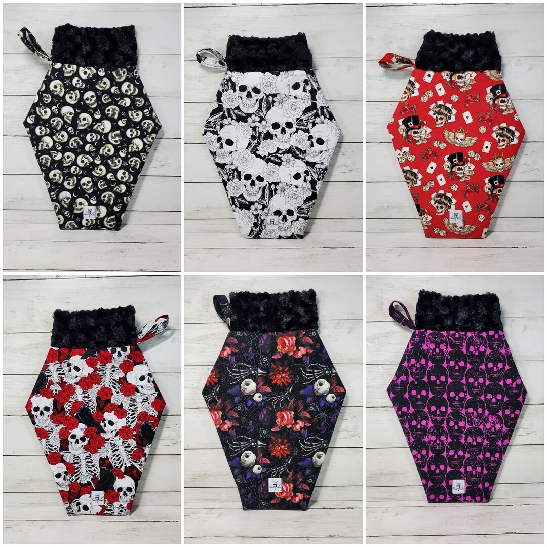 Coffin Stockings, Gothic Christmas Stocking, Goth Christmas Decor ...