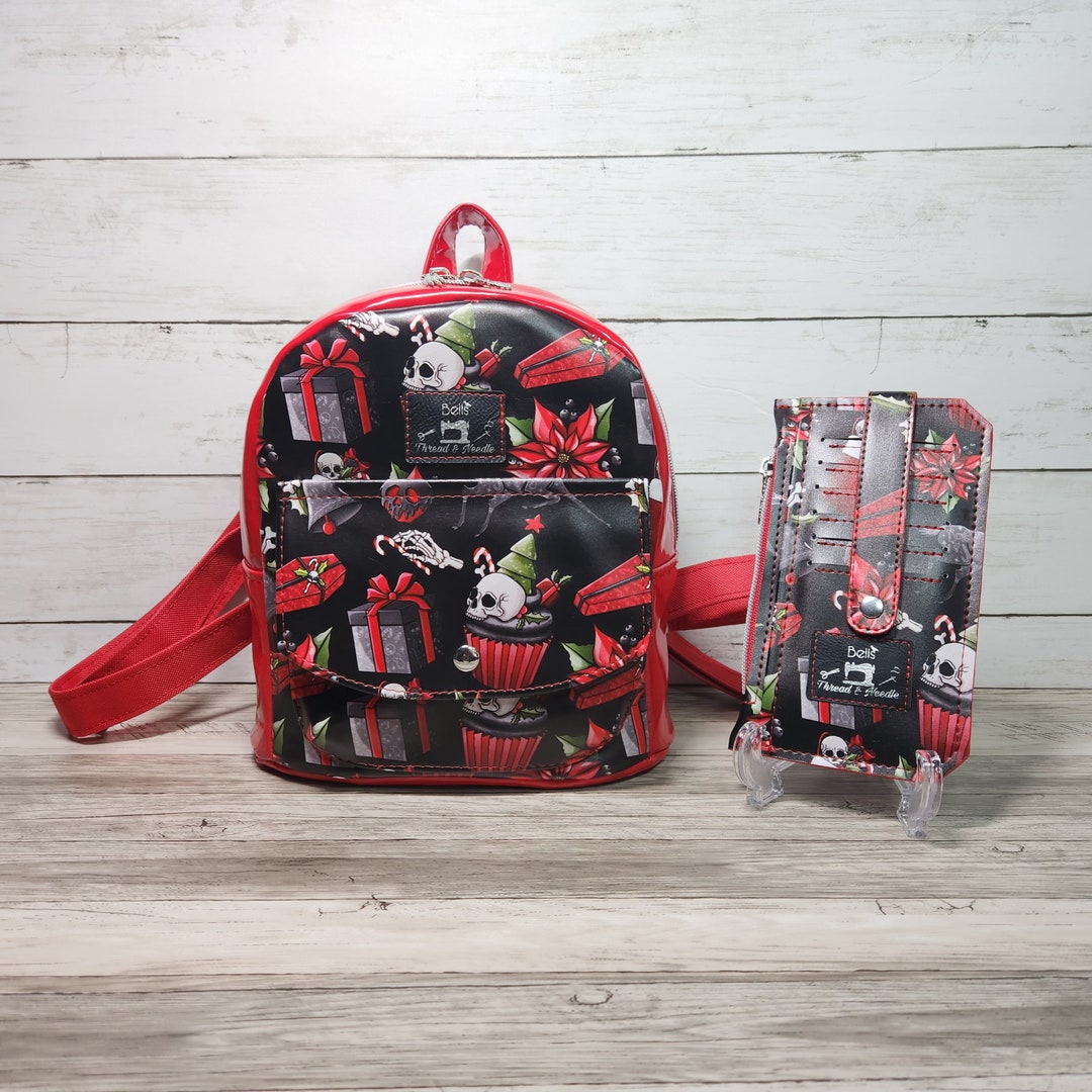 Creepmas Mini Backpack Set, Gothic Christmas Bag, Parachute Knapsack ...