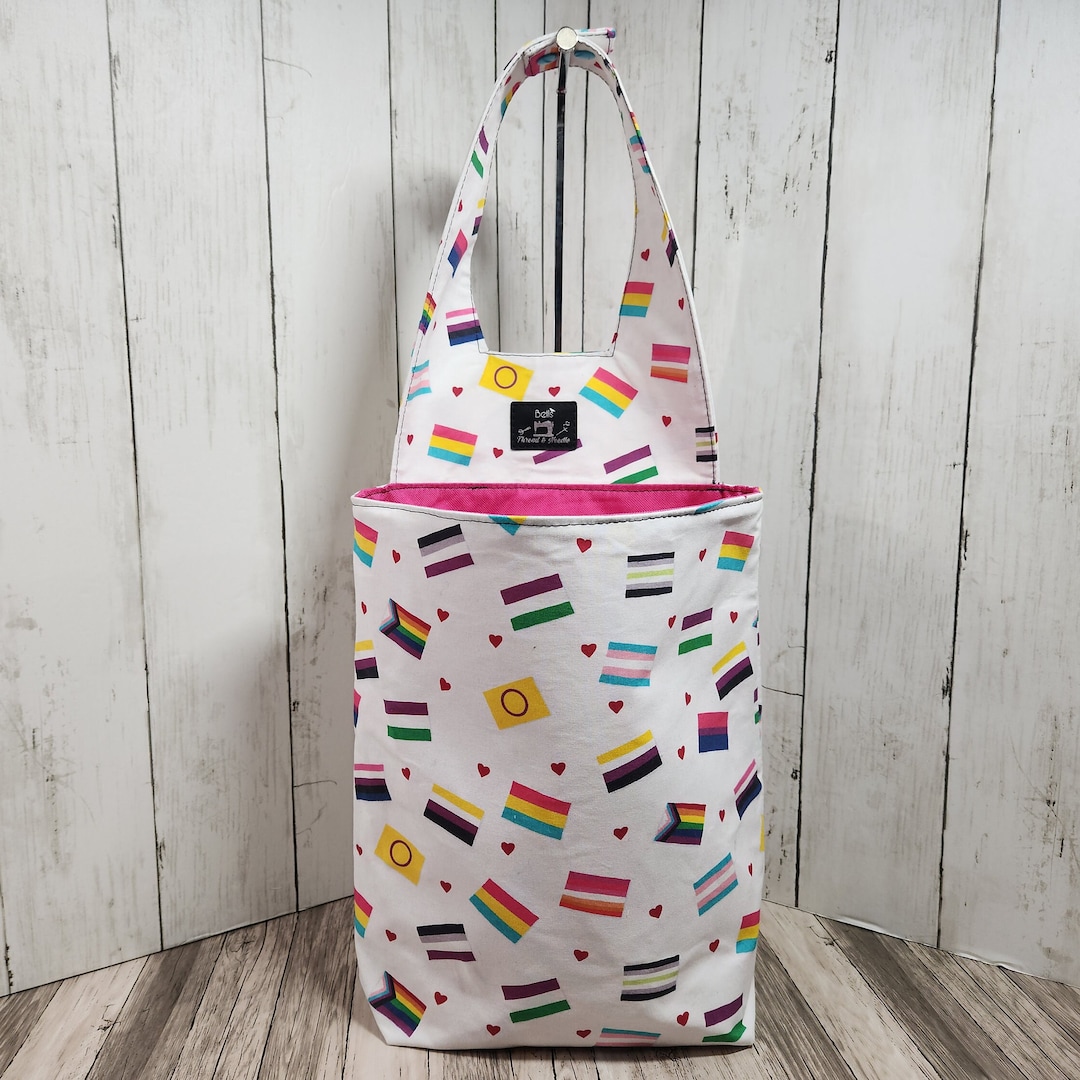 Pride Flag Car Trash Can, Handmade Car Trash Can, Pride Flags, Reusable ...