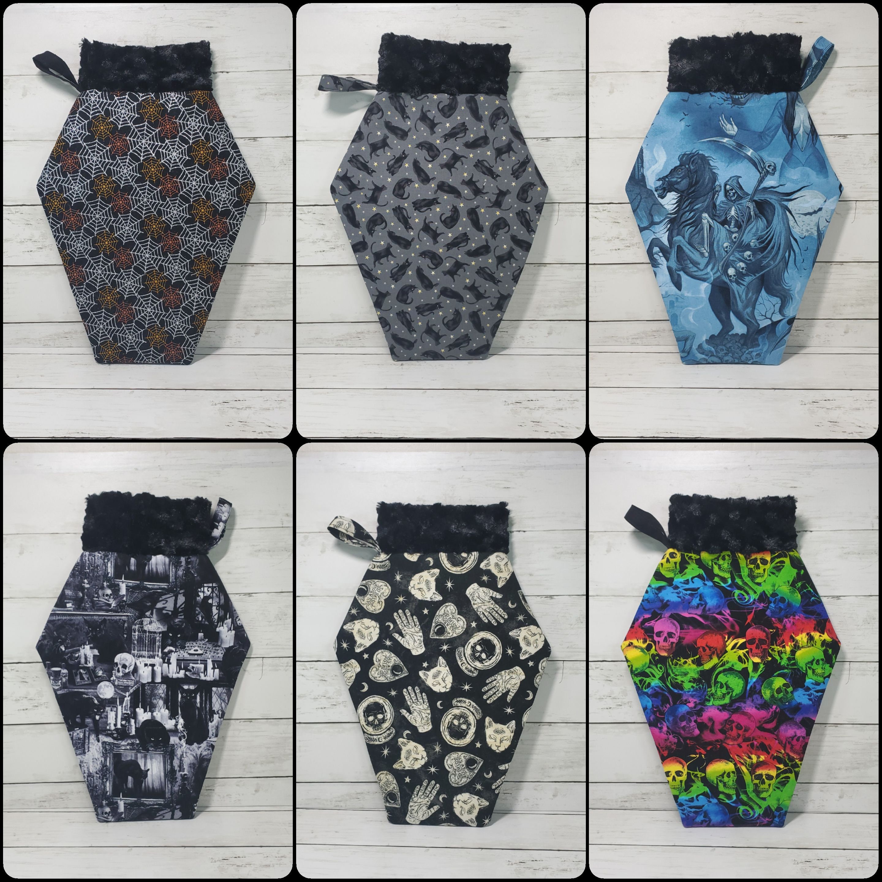 Coffin Stockings Gothic Christmas Stocking Goth Christmas | Etsy