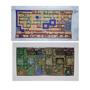 The Legend of Zelda Classic NES Map 12" X 24" Poster Inches Vinyl ...