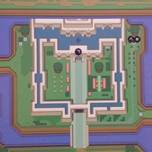 Zelda Poster Print Link to the Past Light/dark World Map - Etsy