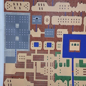 The Legend of Zelda Classic NES Map 12" X 24" Poster Inches Vinyl ...
