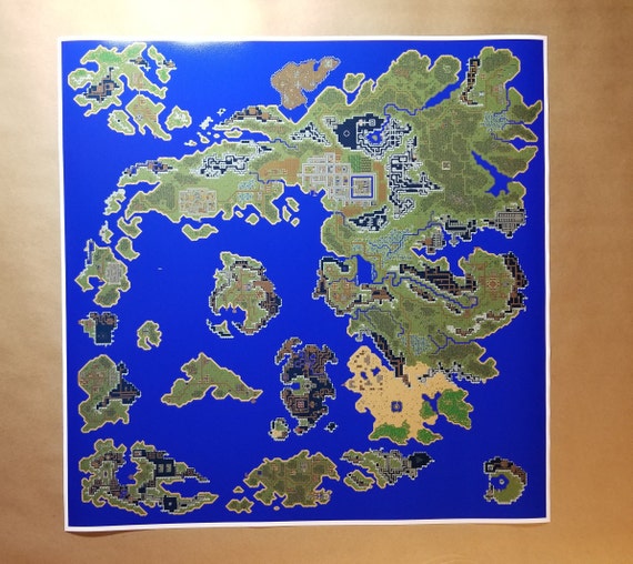 Ultima 7 Map Poster 24 X 24 Classic PC Video - Etsy