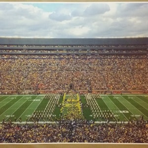 University of Michigan Stadium GIANT WIDE 42 X 24 Football College ...
