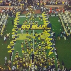 University of Michigan Stadium GIANT WIDE 42 X 24 Football College ...
