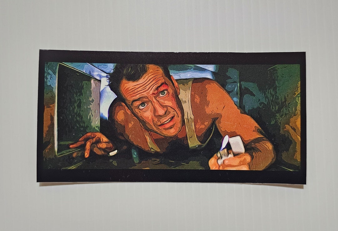 Die Hard Movie Scene 12 X 24 Poster Cartoon Animation Style Poster ...