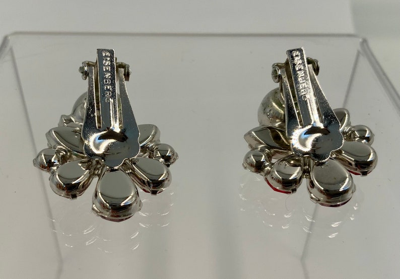 Eisenberg Jewelry Brooch and Clip Earring Set, Vintage 1945-1955 ...