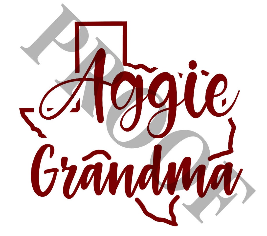 Aggie Grandma Digital File PNG Format - Etsy