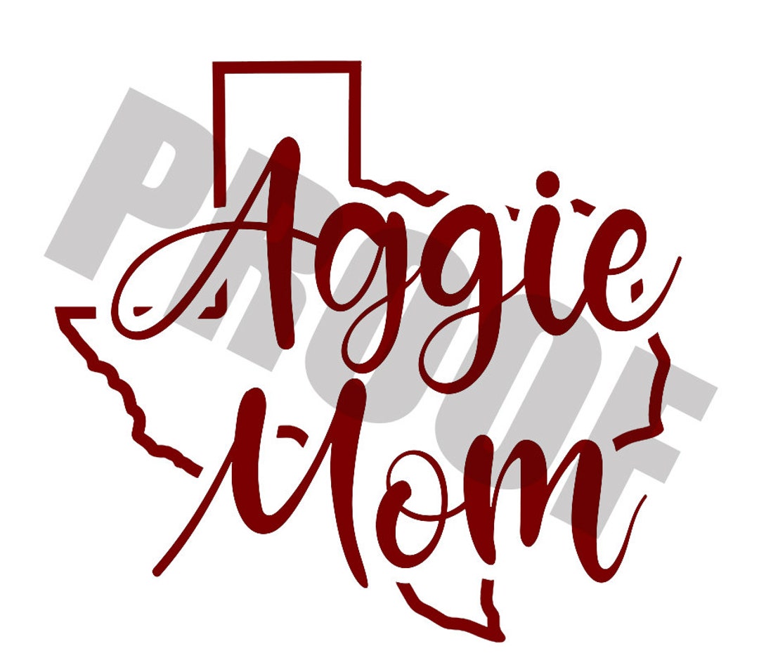 Aggie Mom, Aunt, Grandma, Cousin Digital File SVG Format - Etsy