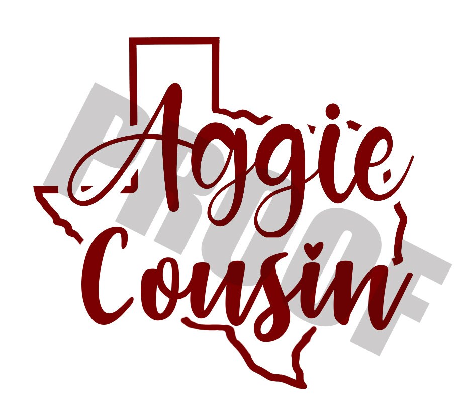 Aggie Mom, Aunt, Grandma, Cousin Digital File SVG Format - Etsy