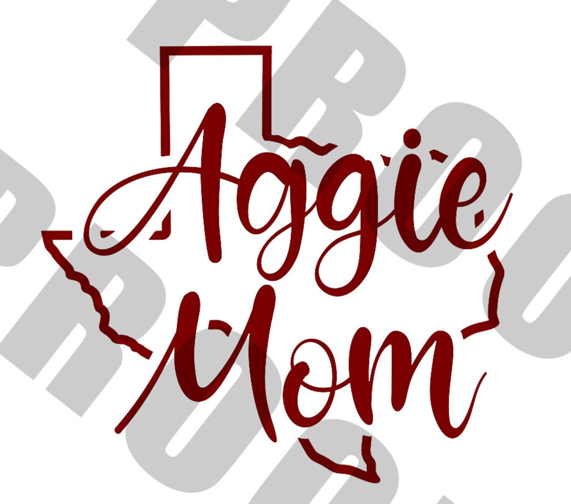 Aggie Mom Digital File PNG Format - Etsy