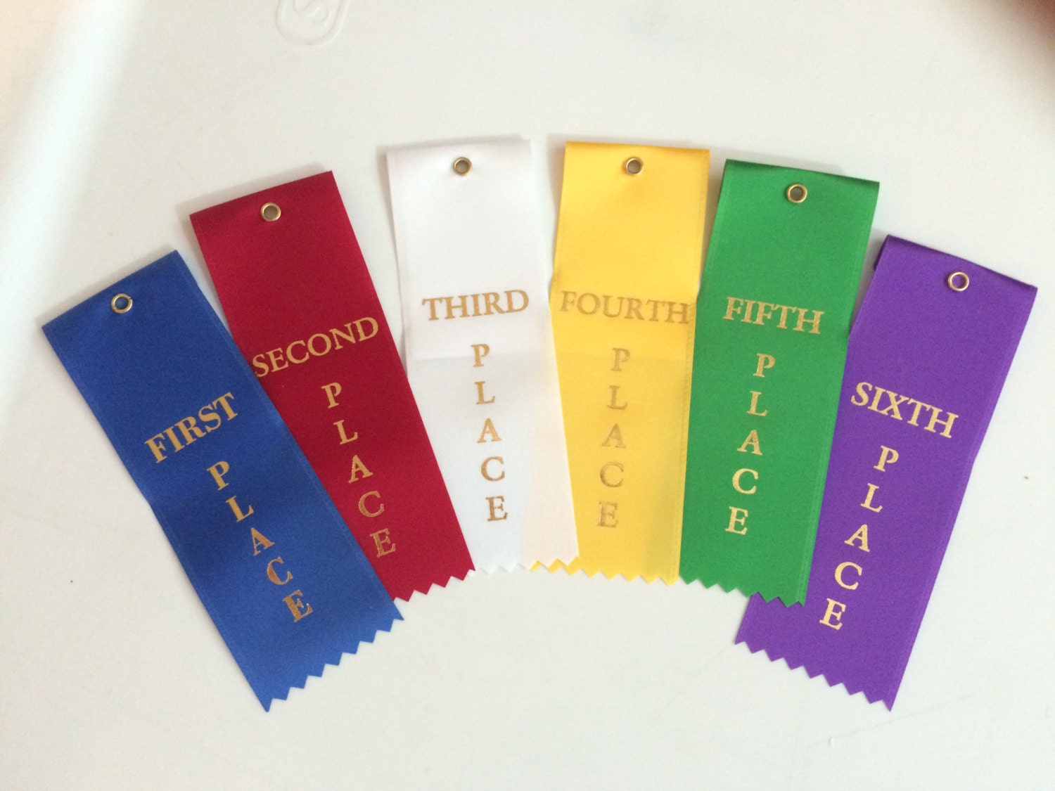 Award Ribbons - 1st Thru 6t - One of Each - Etsy