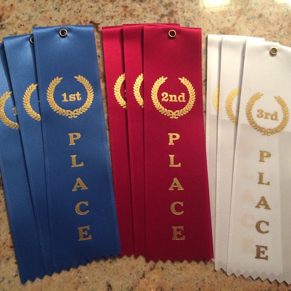 1st, 2nd, and 3rd Award Ribbons - Etsy