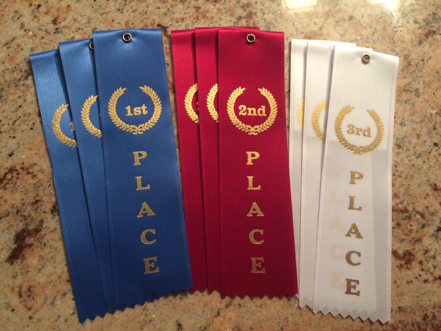 AWARD RIBBONS, Set of 9 (3 Ea 1st 2nd 3rd) Ribbons 2"x8" Each. - Etsy