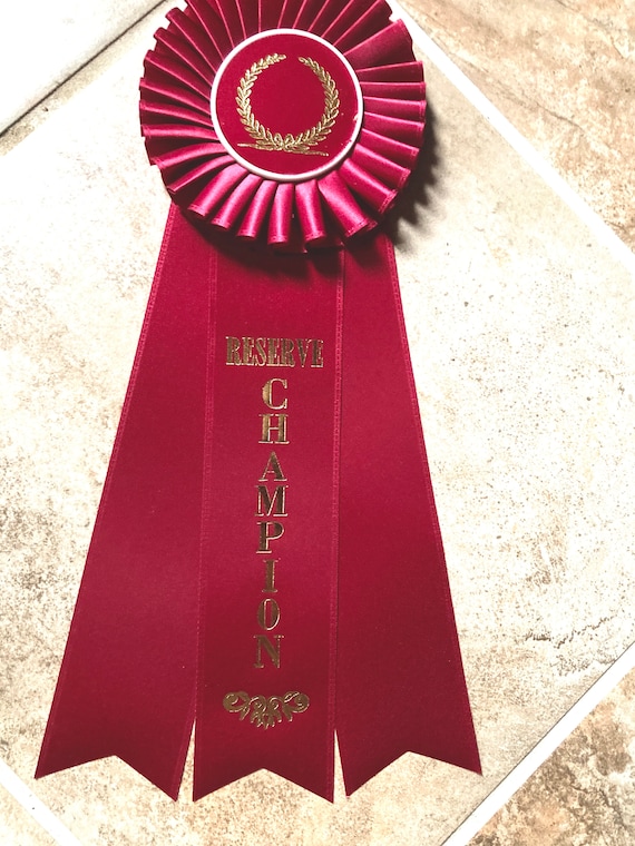 Reserve Champion Rosette Ribbon Award | Etsy