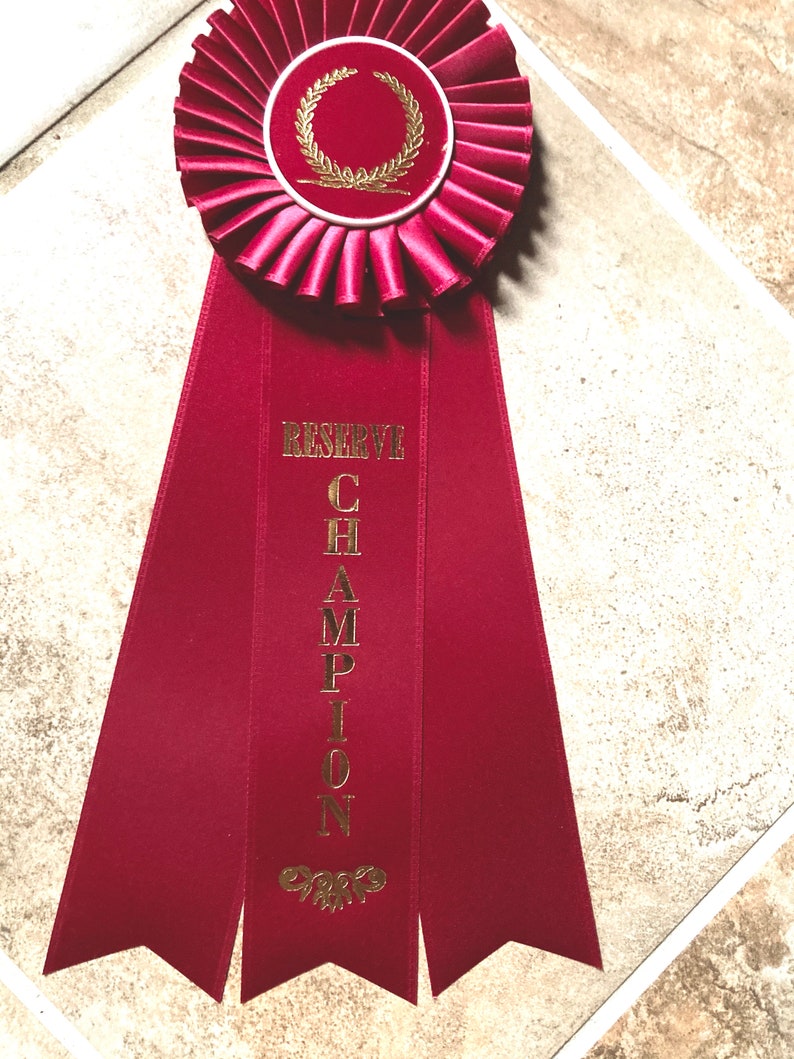 Reserve Champion - Rosette Ribbon Award - Etsy