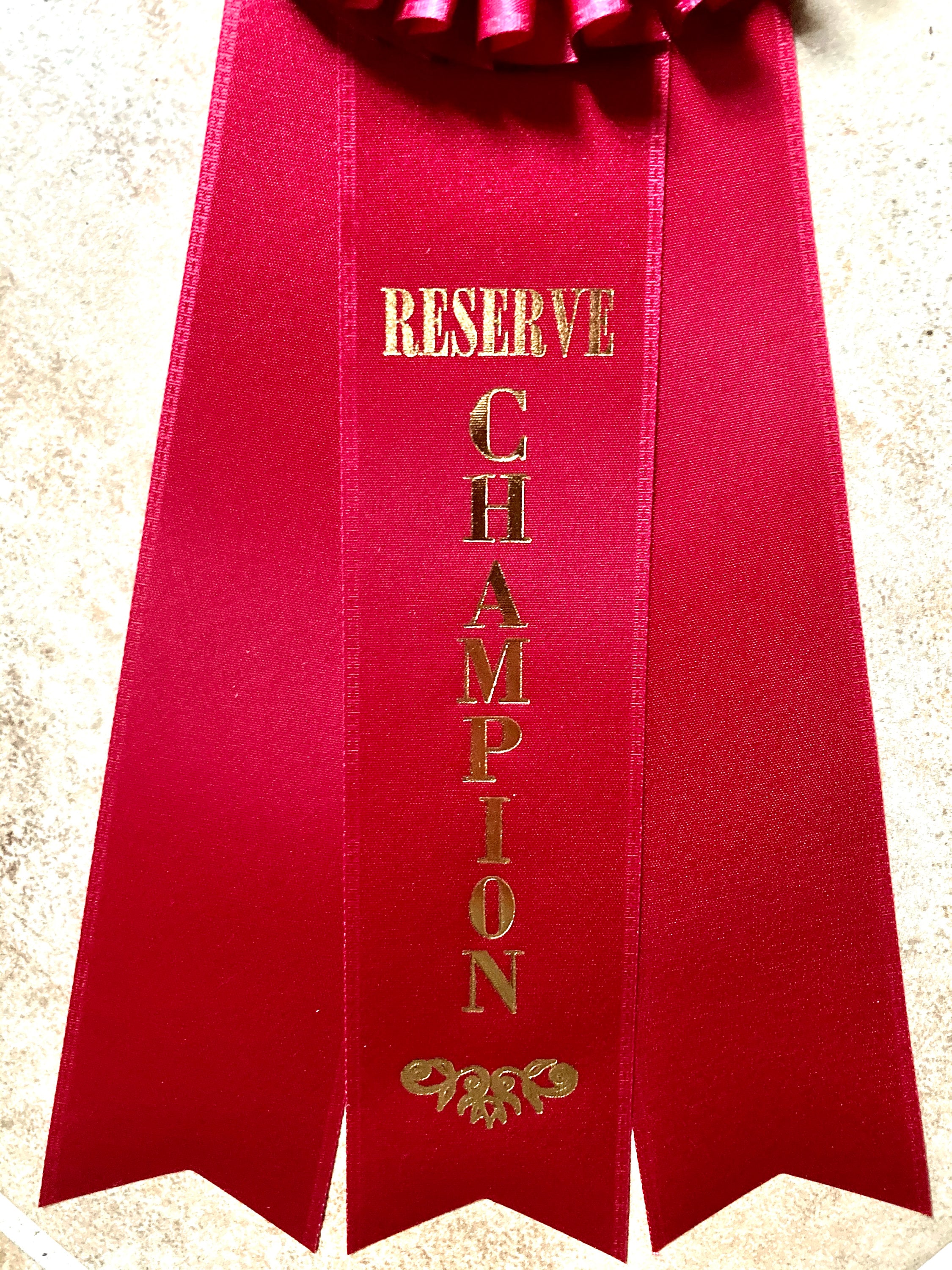 Reserve Champion - Rosette Ribbon Award - Etsy