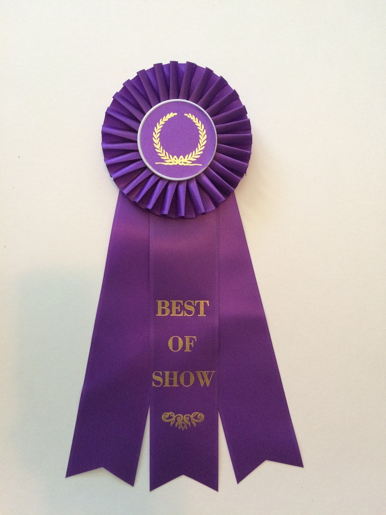 Champion & Best of Show 2 Rosette Ribbon Awards - Etsy