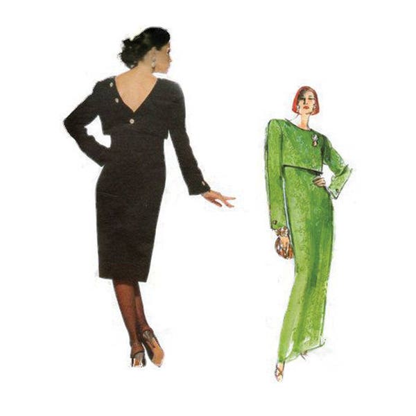 Timeless Mod One Piece Slim Dress Pattern 1960s Complete Original ...