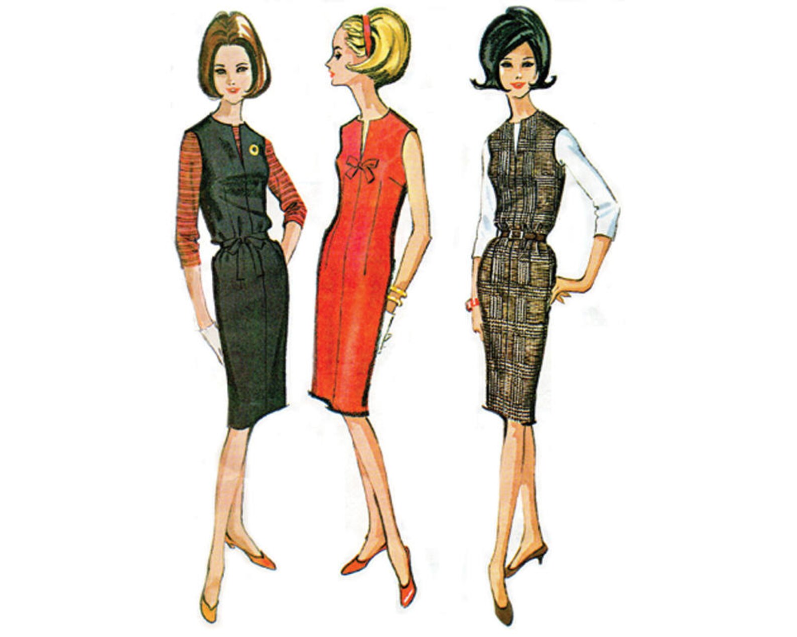 Perfect Wardrobe Builder - Four Panel Dress, Jumper, and Blouse Pattern ...