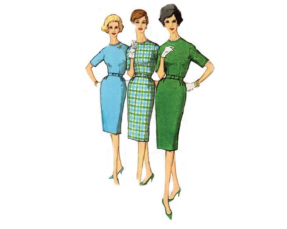 Timeless Mod One Piece Dress With Sleeve Variations and Kick | Etsy