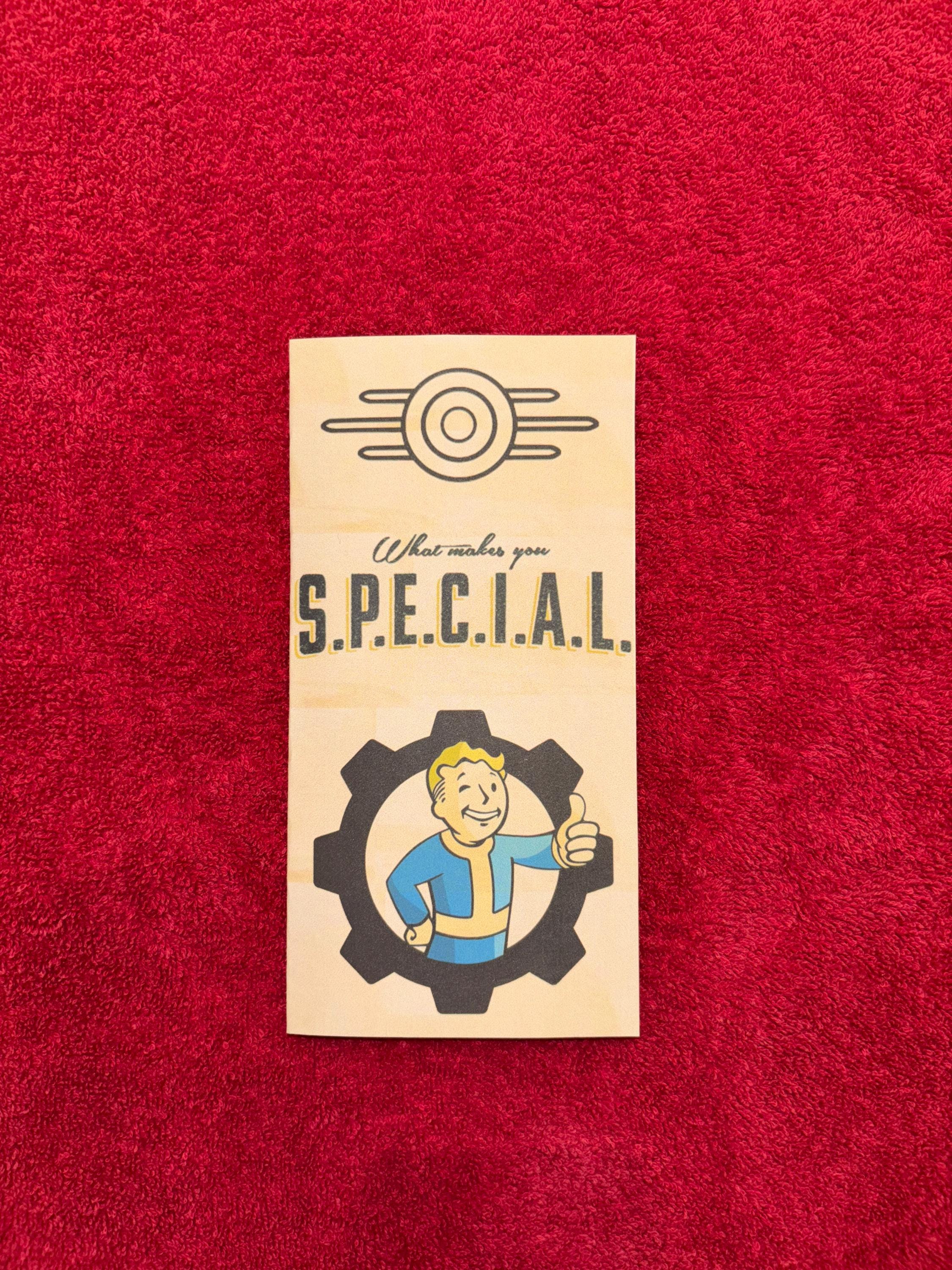 Fallout Customizable SPECIAL Perk Tree Brochure - Etsy