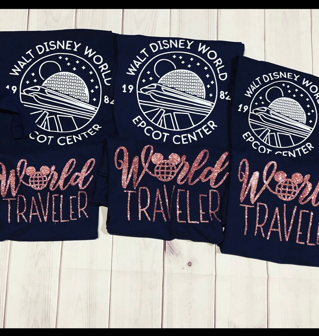 Disney Family Shirts -epcot Themed Family Shirts - World Traveler Shirt ...