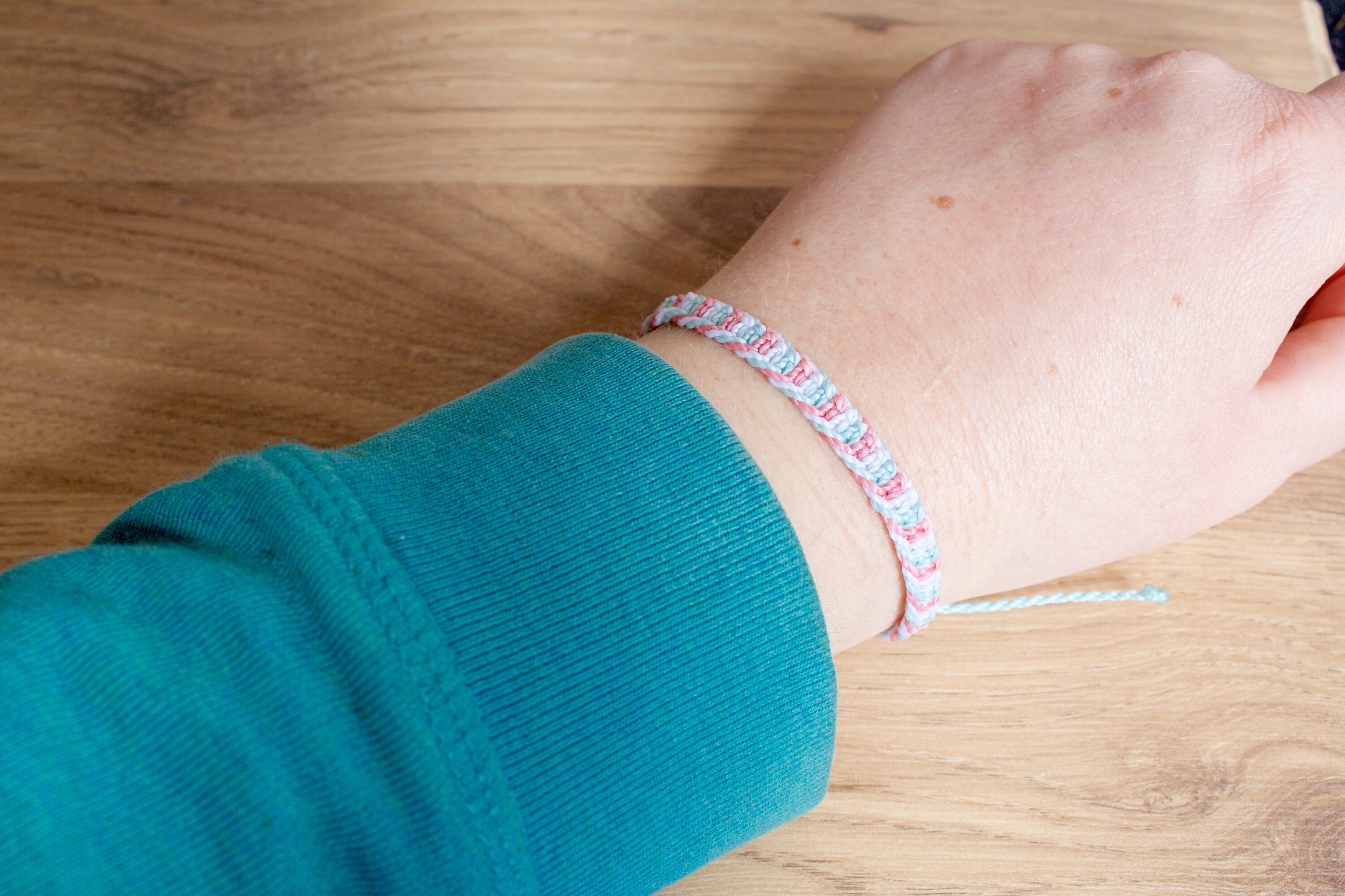 Transgender Pride Square Knot Bracelet or Anklet LGBTQA | Etsy