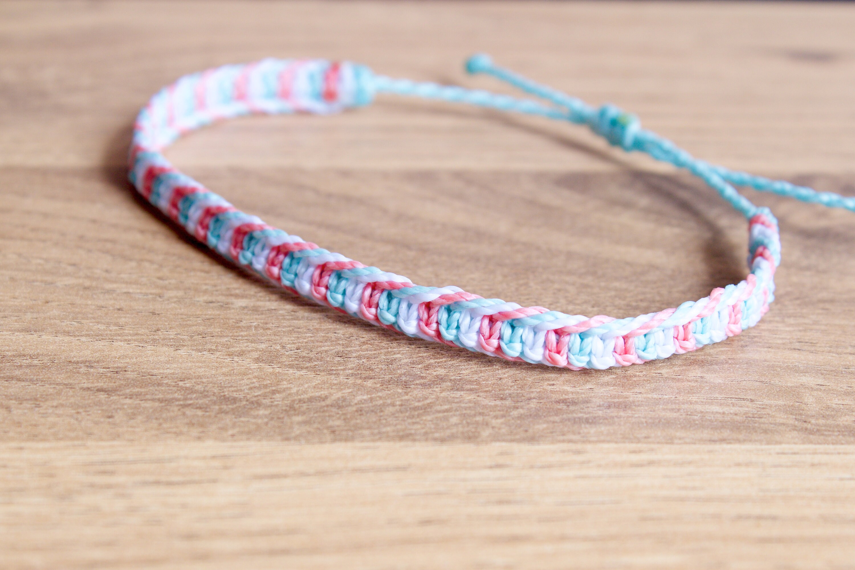 Transgender Pride Square Knot Bracelet or Anklet LGBTQA | Etsy