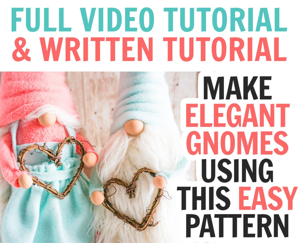 Beginner Sewing Gnome Pattern for DIY Gnome Easy Sew Gnome - Etsy