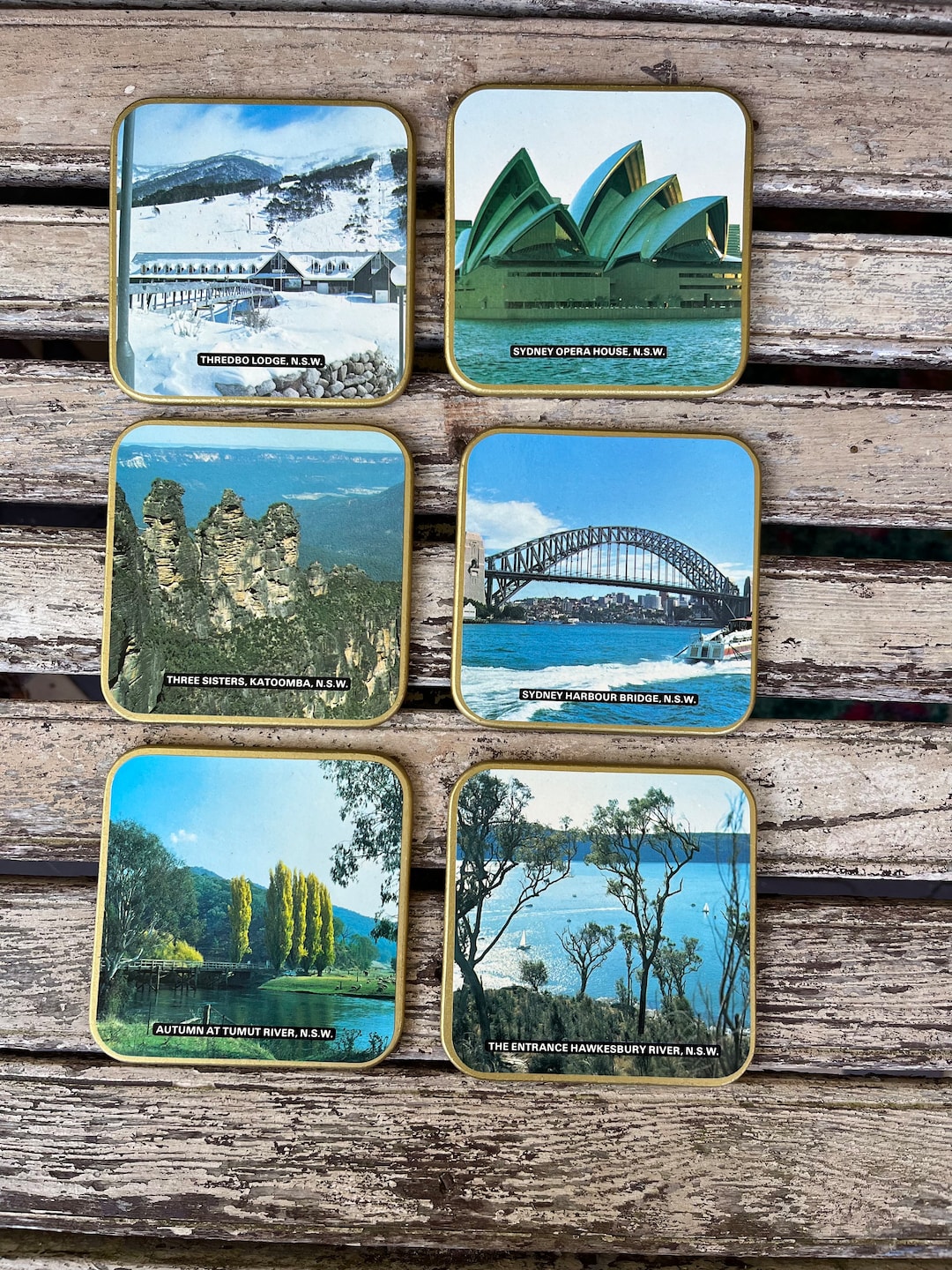 1960's Vintage Australian NSW Souvenir Coaster Jason Coasters Three ...