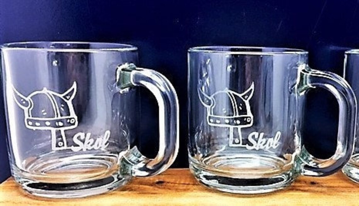 Glass Holiday MUG skol Glogg Mugs for the Viking at Heart, GLOGG Mugs ...