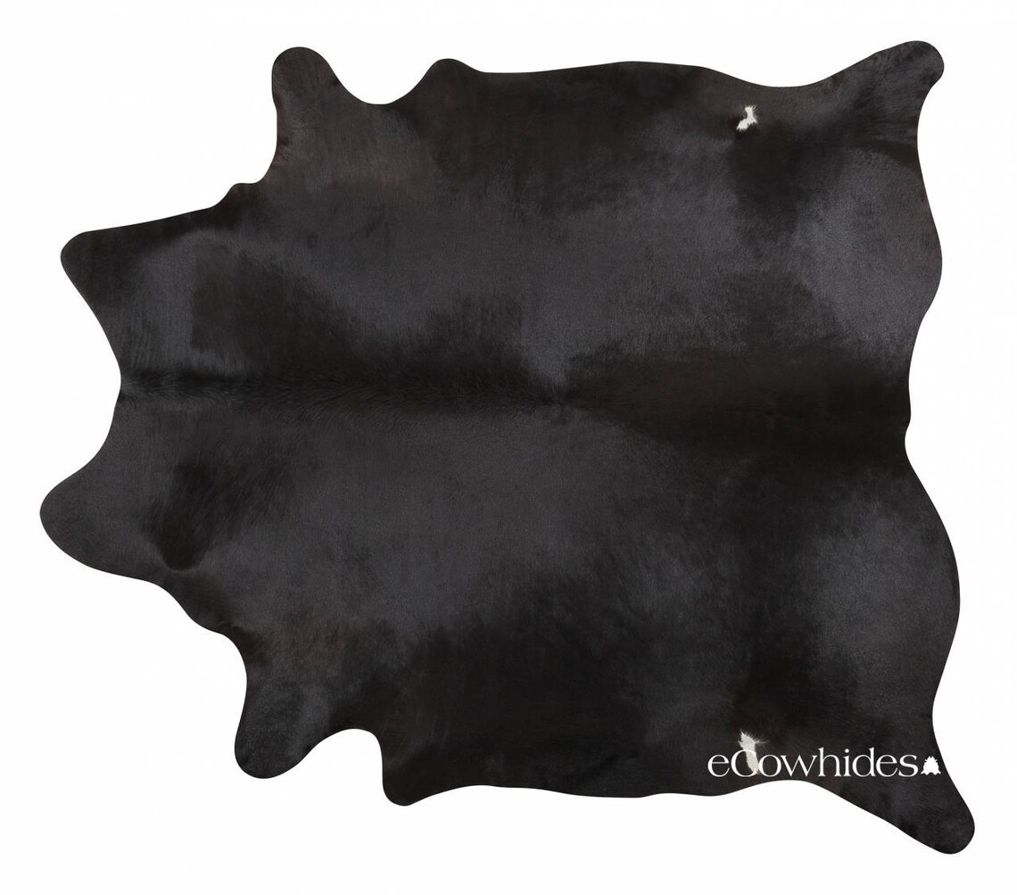 Black Brazilian Cowhide Rug Cow Hide Rugs - Etsy