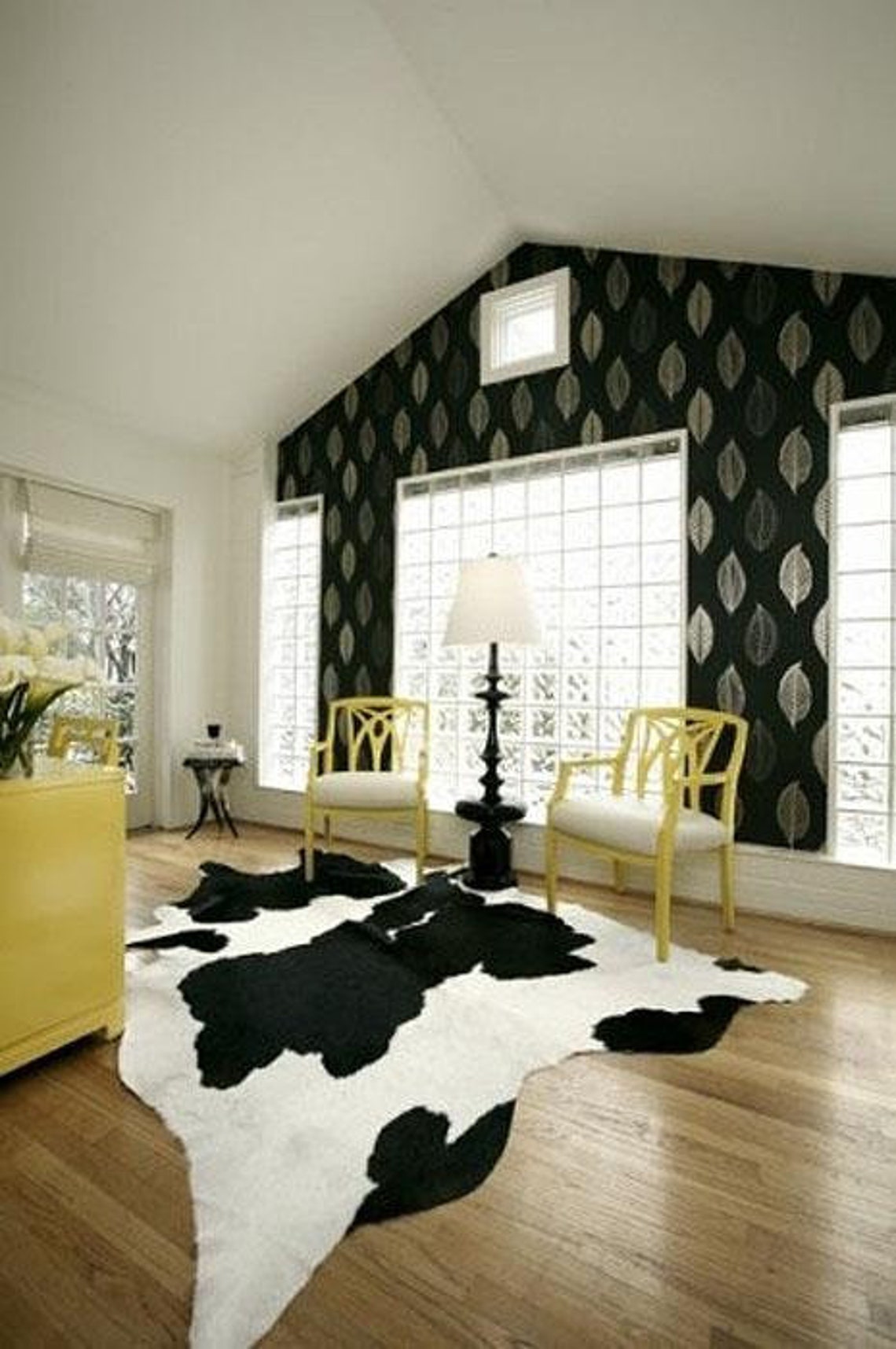 Black and White Cowhide Rug Cow Hide Rugs on Sale - Etsy