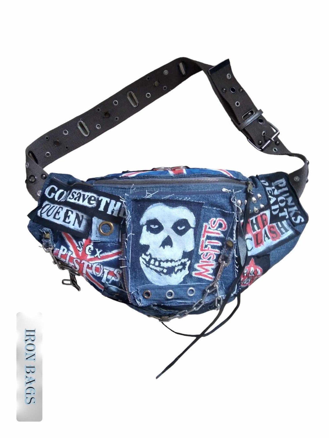 Fanny Pack Bumbag Punk Rock Crossbody Bag - Etsy