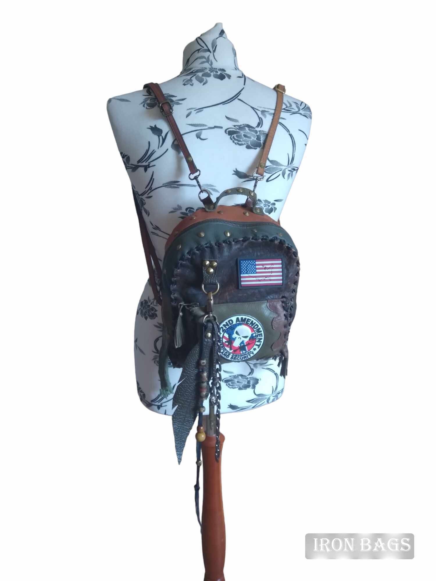 Small Military Backpack Iron Bags - Etsy