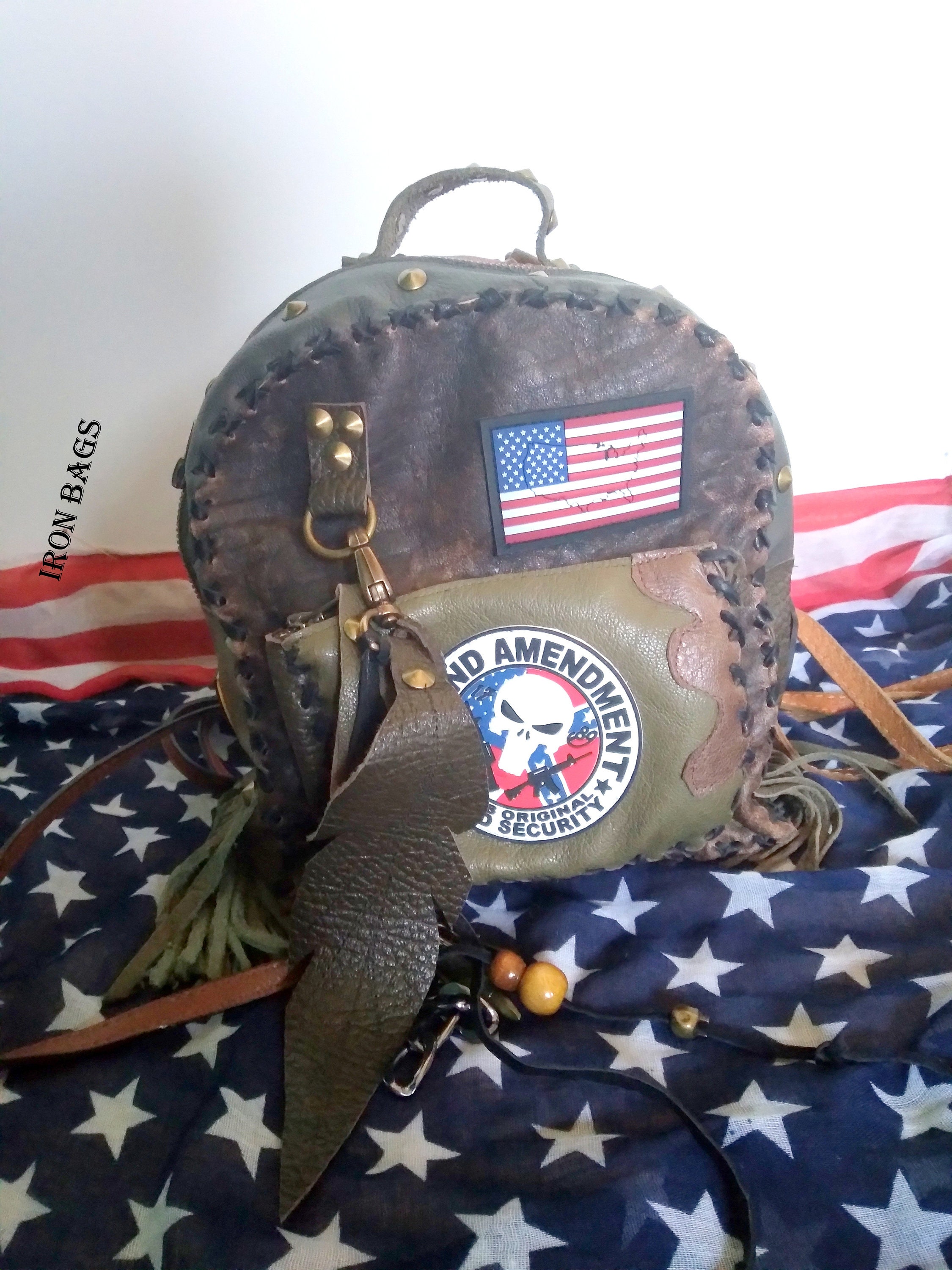 Small Military Backpack Iron Bags - Etsy