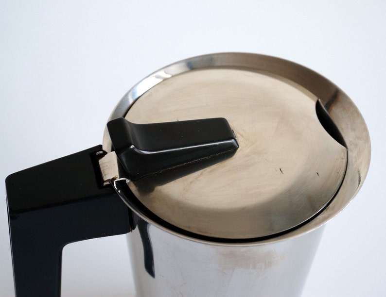 Caffettiera in acciaio vintage VEV Vespress manico nero 6 | Etsy Italia