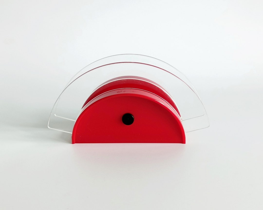 Guzzini Napkin Holder Series BON TON Red Color Vintage From Italy - Etsy